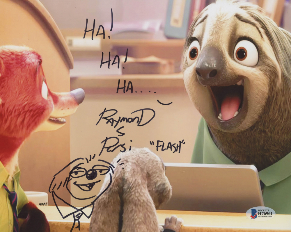 Raymond S. Persi Signed "Zootopia" 8x10 Photo Inscribed "HA! HA! HA ...