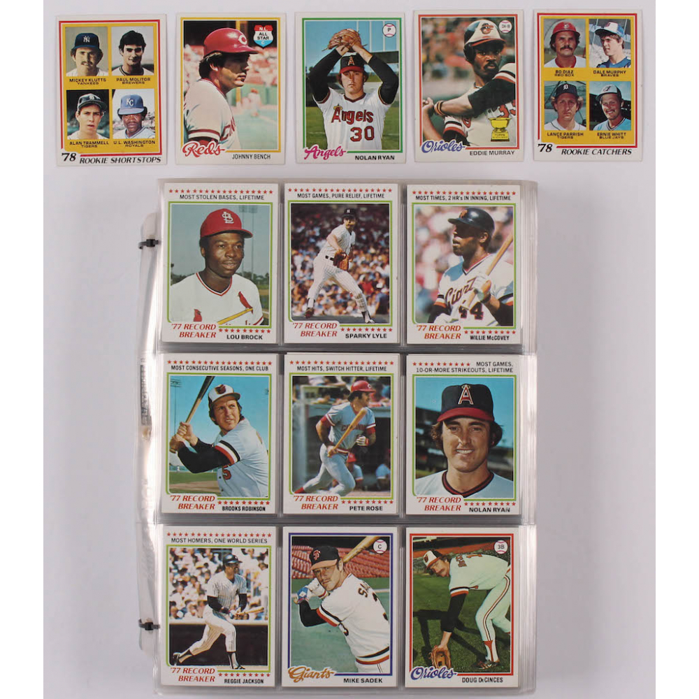 1978 Topps Complete Set Of (727) Baseball Cards With #707 Rookie 