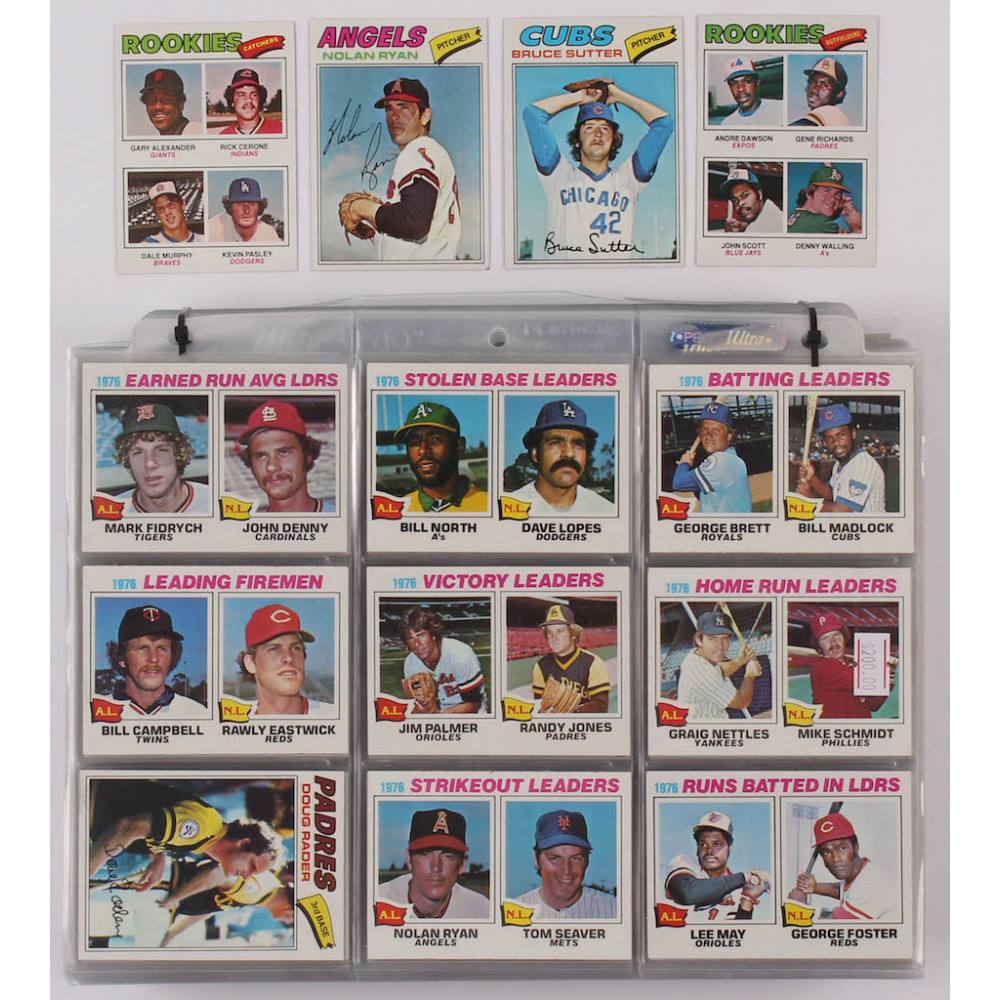 1977 Topps Complete Set of (660) Baseball Cards with #144 Bruce Sutter ...