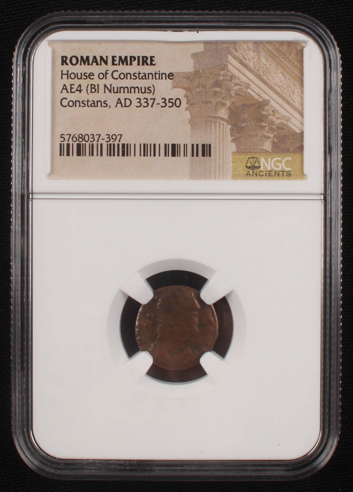 Certified Roman Coin of Emperor Constans AD 337-350 AE4 (BI Nummus ...
