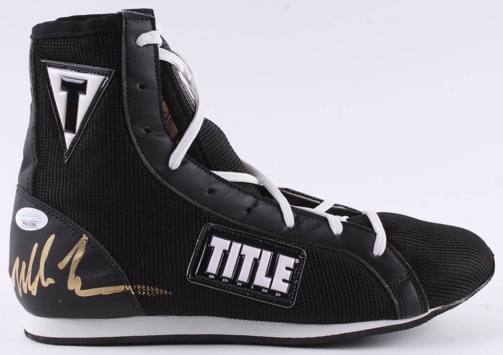 Mike Tyson Signed Title Boxing Shoe with Display Case (JSA COA ...