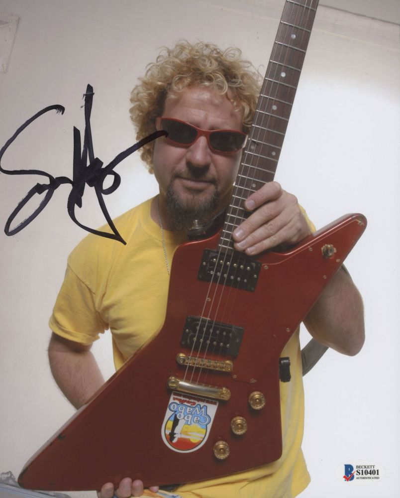 Sammy Hagar Signed 8x10 Photo (Beckett COA) | Pristine Auction