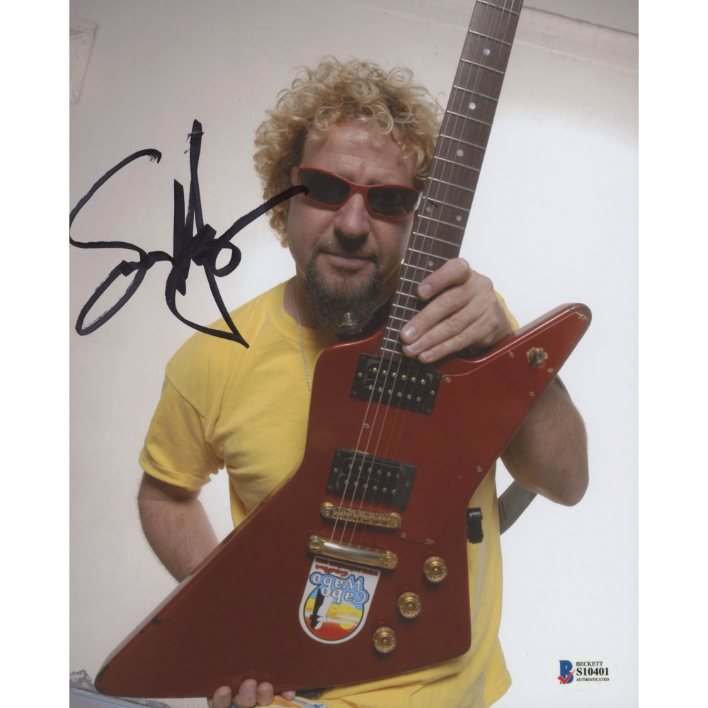 Sammy Hagar Signed 8x10 Photo (Beckett COA) | Pristine Auction