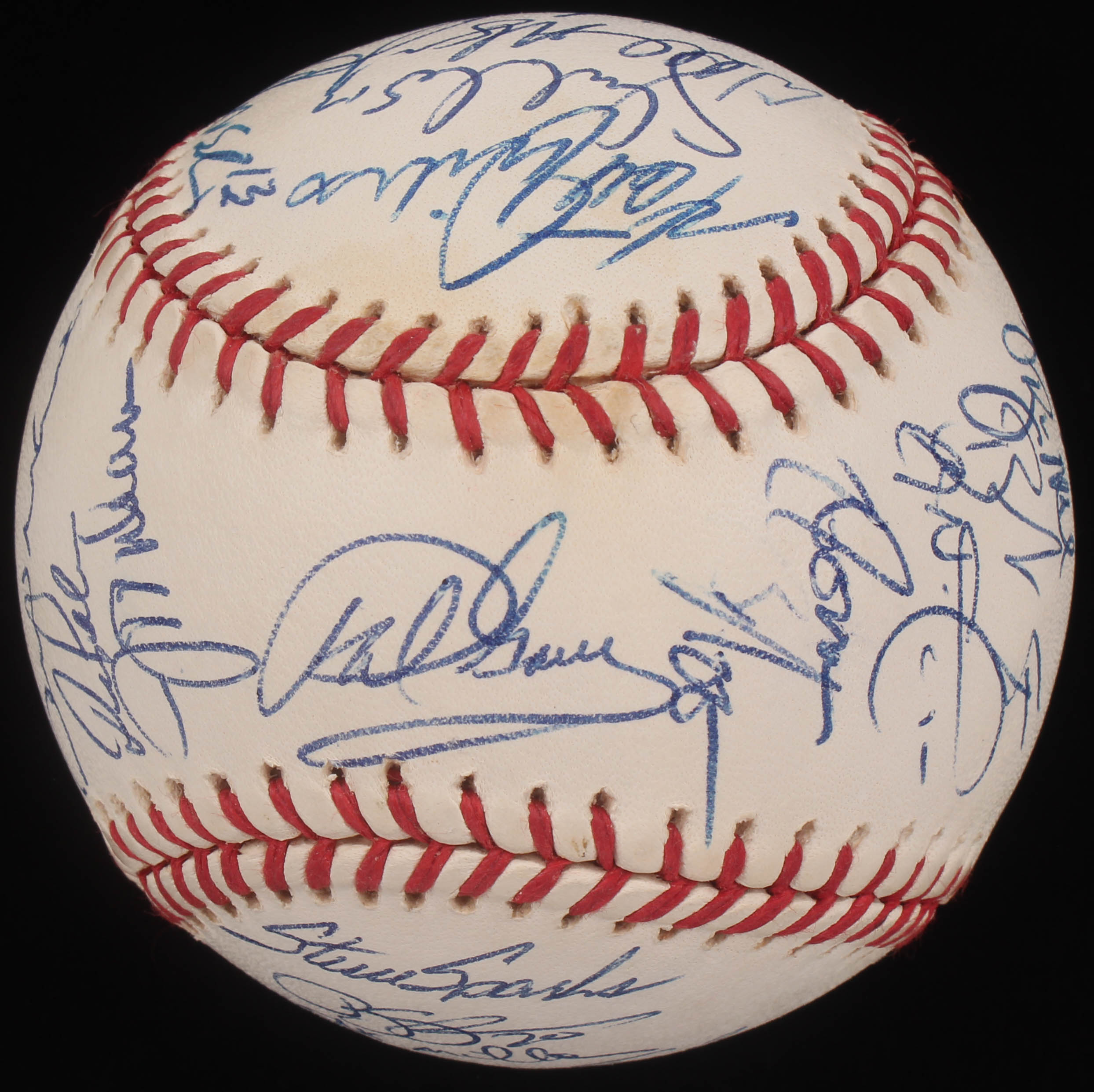 2001 Detroit Tigers OML Baseball Team-Signed by (34) with Lance Perrish ...