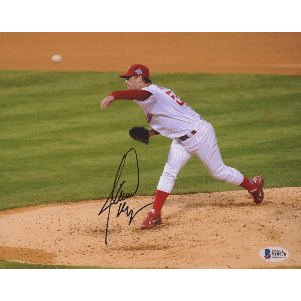 Jamie Moyer Signed Phillies 8x10 Photo (Beckett COA) | Pristine Auction