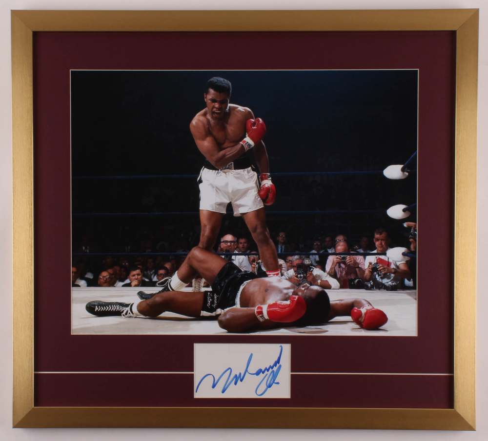 Muhammad Ali Signed 23x25.5 Custom Framed Cut Display (JSA LOA ...