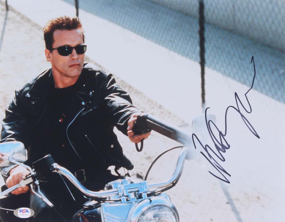 Arnold Schwarzenegger Signed "The Terminator" 11x14 Photo (PSA COA ...