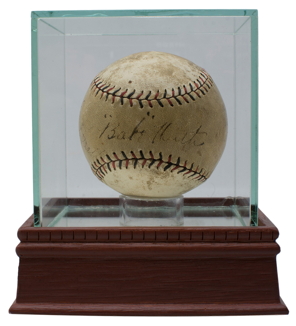 Babe Ruth & Christy Walsh Signed Baseball with High-Quality Display ...