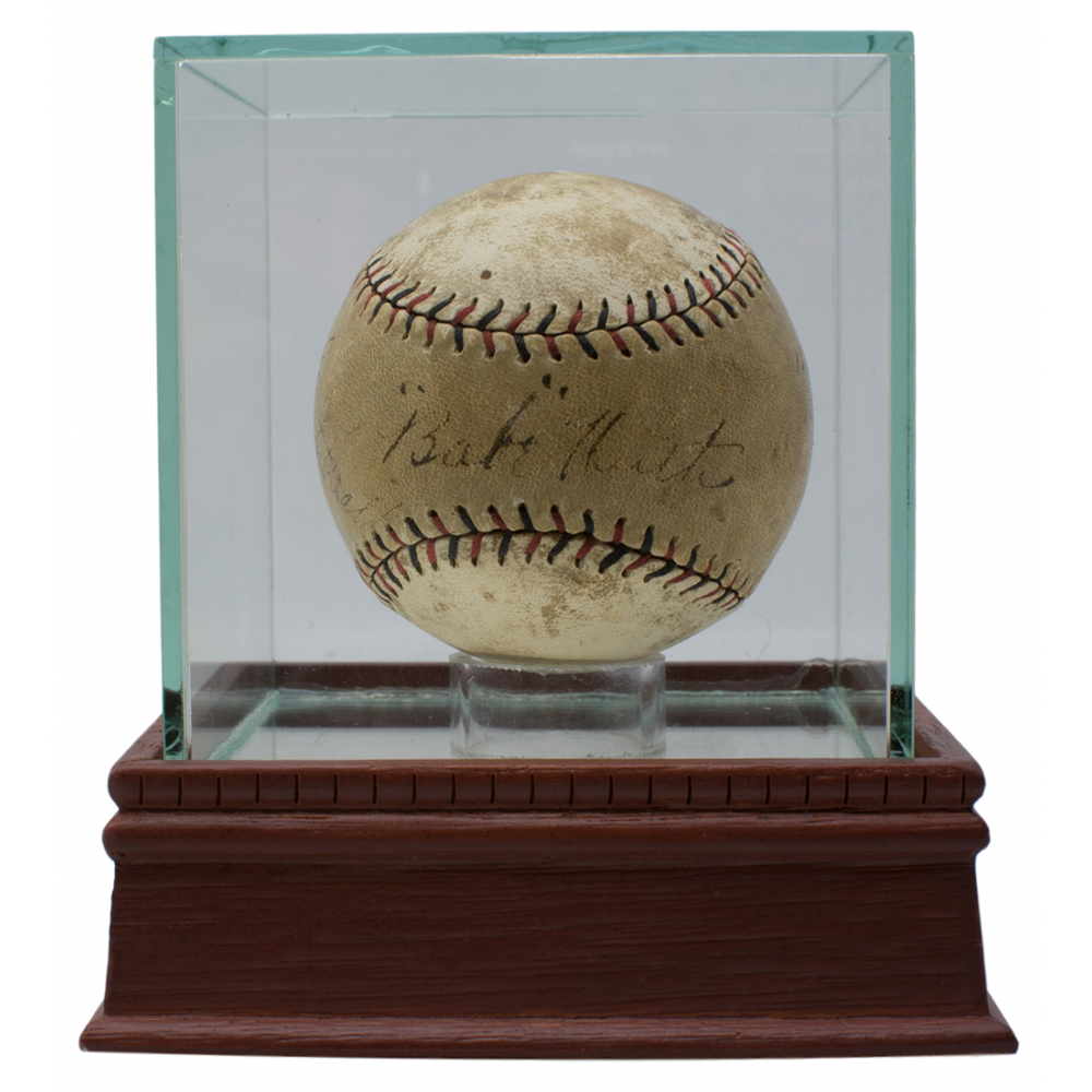 Babe Ruth & Christy Walsh Signed Baseball with High-Quality Display ...