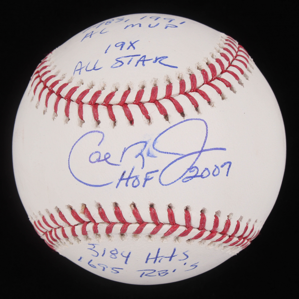 Cal Ripken Jr. Signed OML Baseball with (5) Inscriptions (JSA COA ...