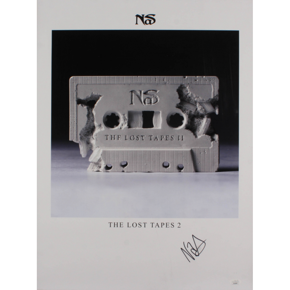 Nas Signed "Lost Tapes" 18x24 Poster (JSA COA) | Pristine Auction