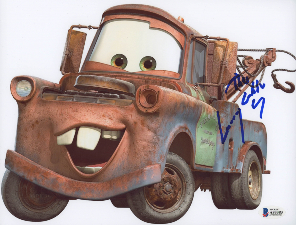Larry the Cable Guy Signed "Cars" 8.5x11 Photo (Beckett COA) | Pristine ...