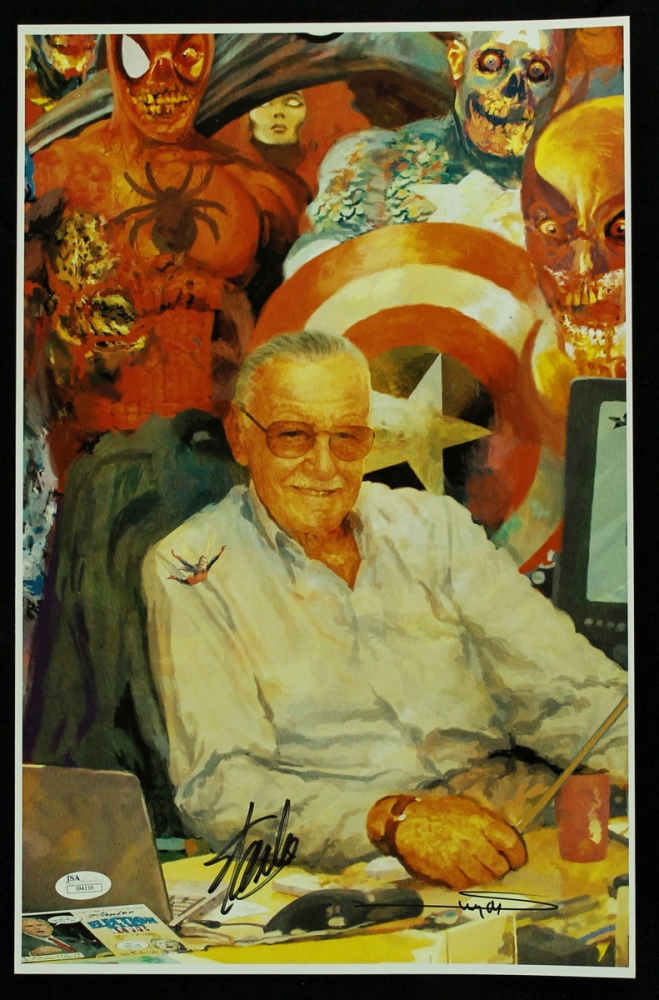 Stan Lee Signed LE Arthur Suydam Zombies Evolution 11x17 Marvel ...