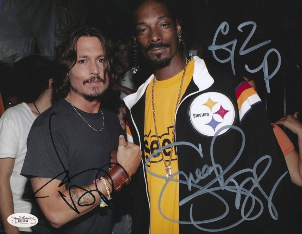 Johnny Depp & Snoop Dogg Signed 8x10 Photo (JSA COA) | Pristine Auction