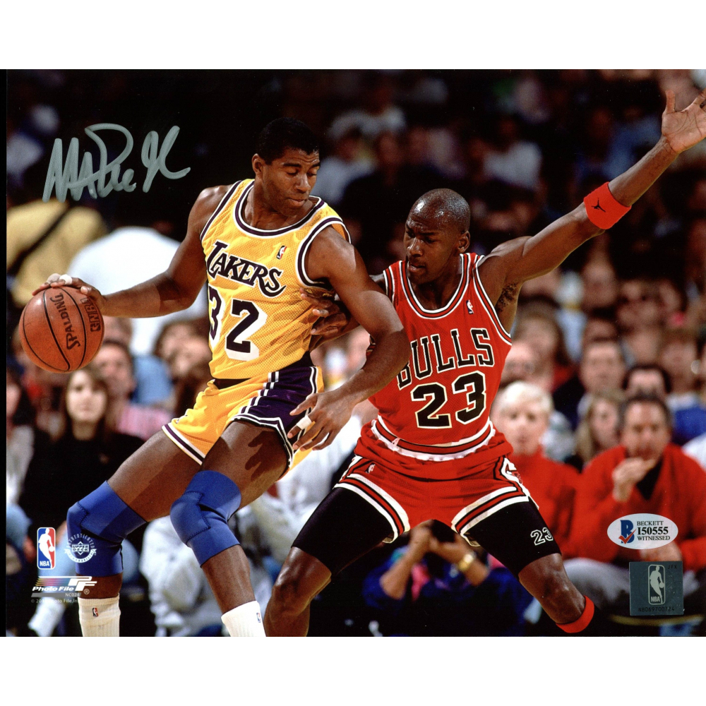 Magic Johnson Signed Lakers 8x10 Photo (Beckett COA) | Pristine Auction
