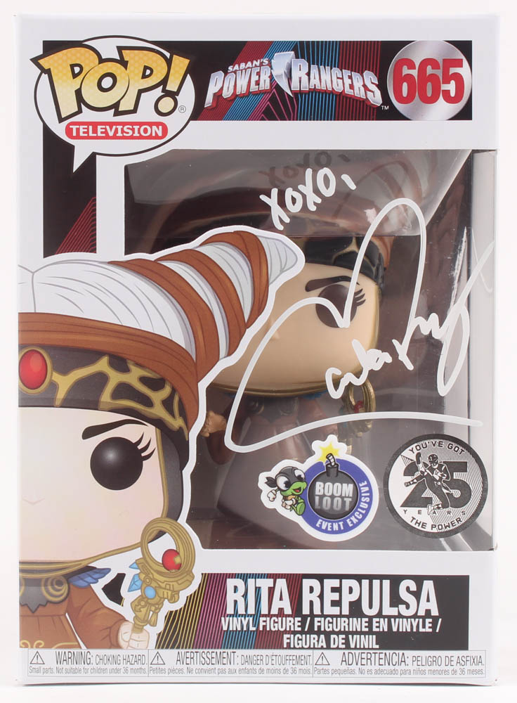 Carla Perez Signed "Saban's Power Rangers" Rita Repulsa #665 Funko Pop ...
