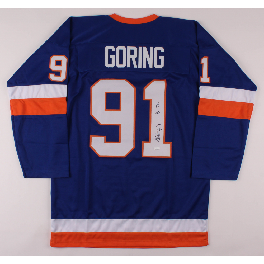 Butch Goring Signed Jersey Inscribed "4x S.C." (JSA COA) | Pristine Auction