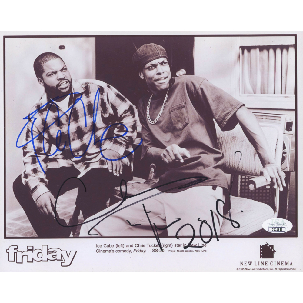 Ice Cube & Chris Tucker Signed "Friday" 8x10 Photo Inscribed "2018 ...