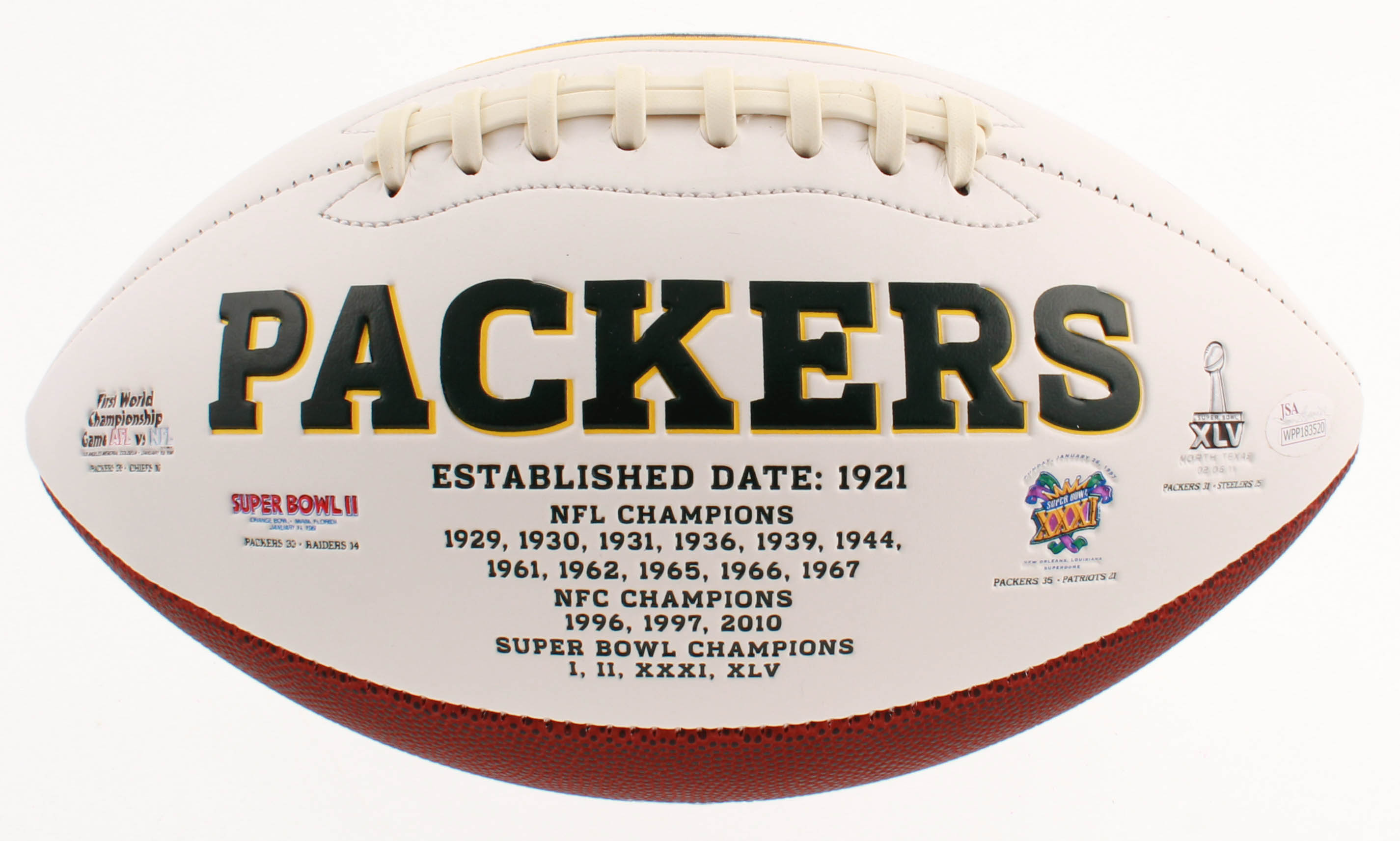 Aaron Jones Signed Packers Logo Football (JSA COA) | Pristine Auction