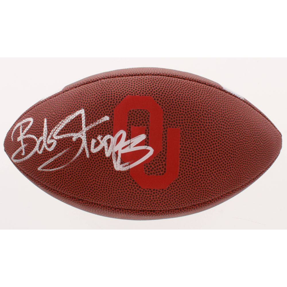 Bob Stoops Signed Oklahoma Sooners Logo Football (JSA COA) | Pristine ...