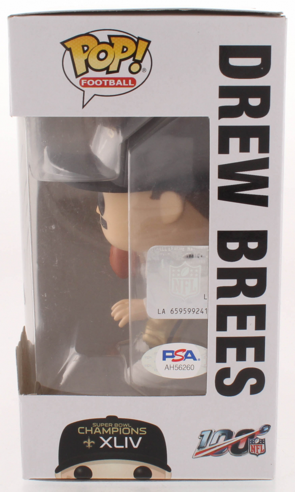 Drew Brees Signed Saints #138 Funko Pop Vinyl Figure (PSA Hologram ...