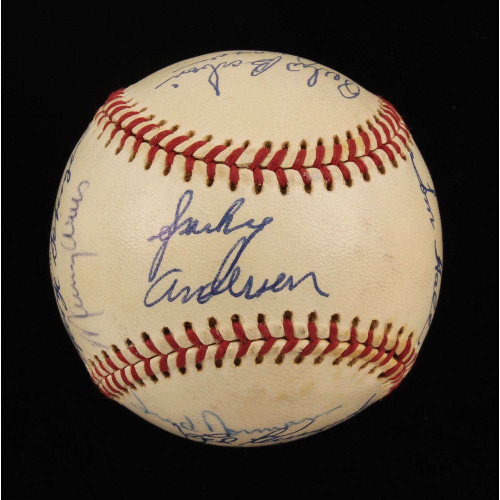 1973 Cincinnati Reds ONL Baseball Team-Signed by (14) with Sparky ...