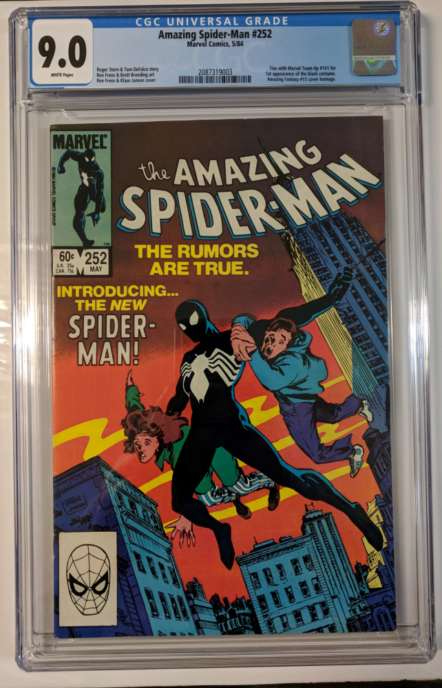 1984 "The Amazing Spider-Man" Issue #252 Marvel Comic Book (CGC 9.0 ...