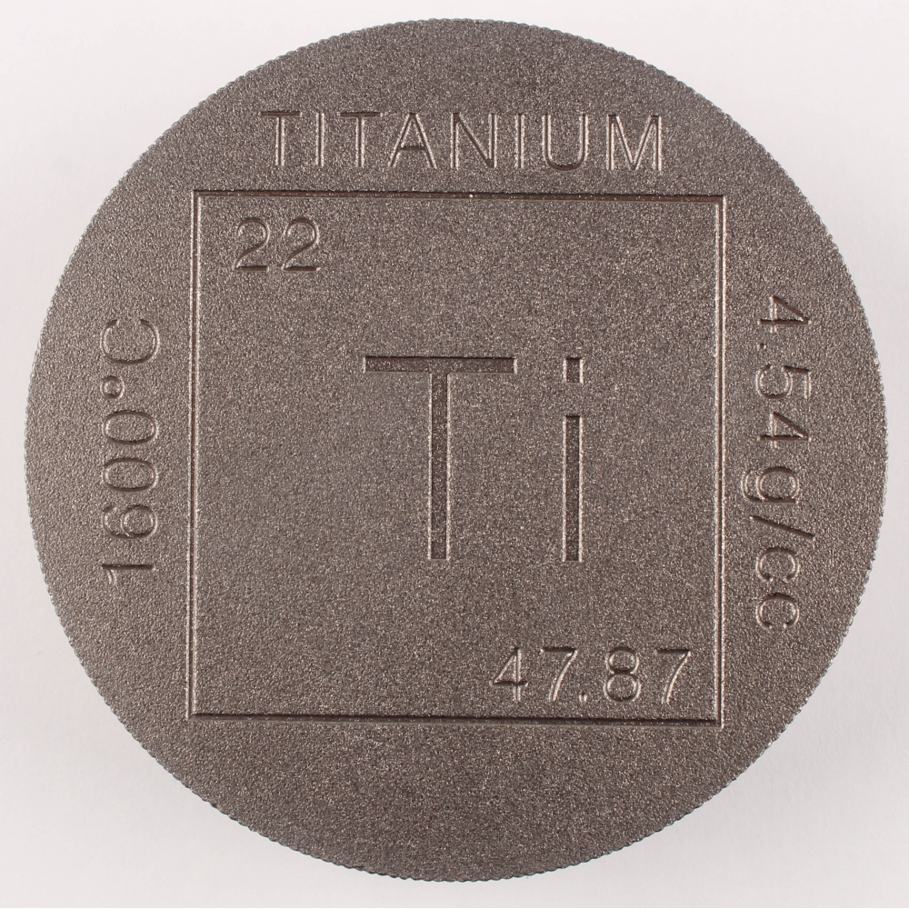 One Pound .999 Fine Titanium Element Design Bullion Round | Pristine ...