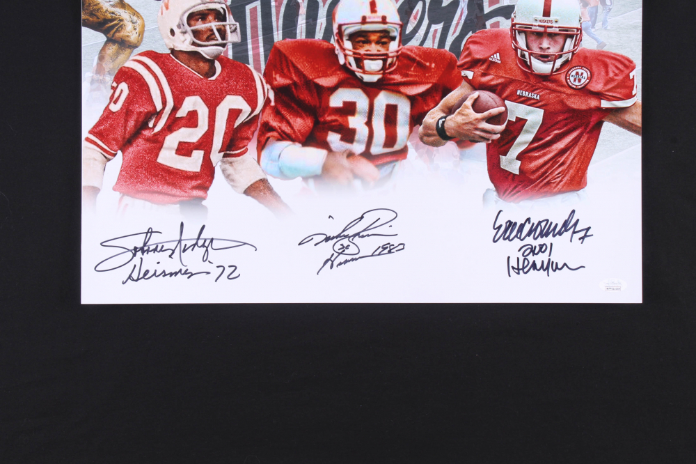 Johnny Rodgers, Mike Rozier & Eric Crouch Signed Nebraska Cornhuskers ...