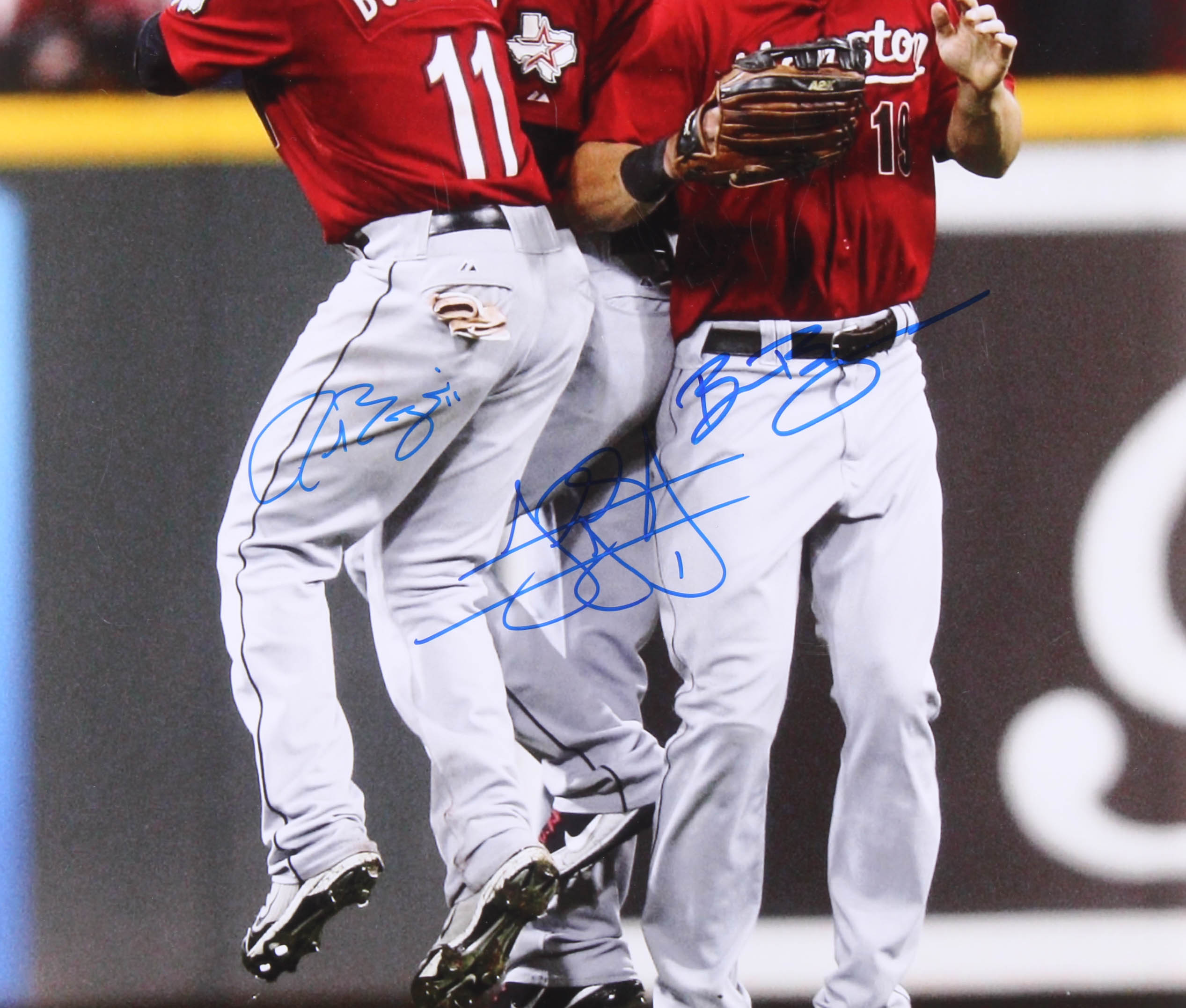 Jordan Schafer, Jason Bourgeois & Brian Bogusevic Signed Astros 16x20 ...