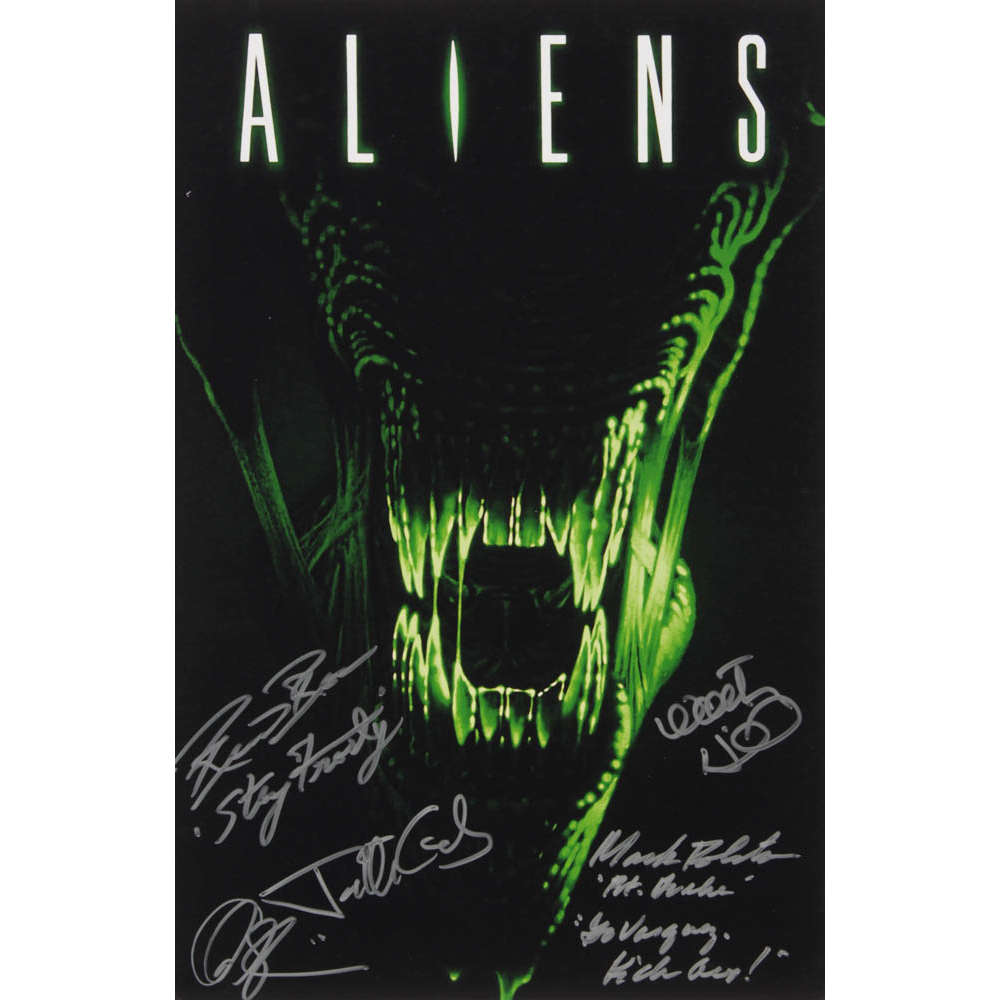 "Aliens" 12x18 Photo Signed by (5) with Alec Gillis, Jenette Goldstein ...