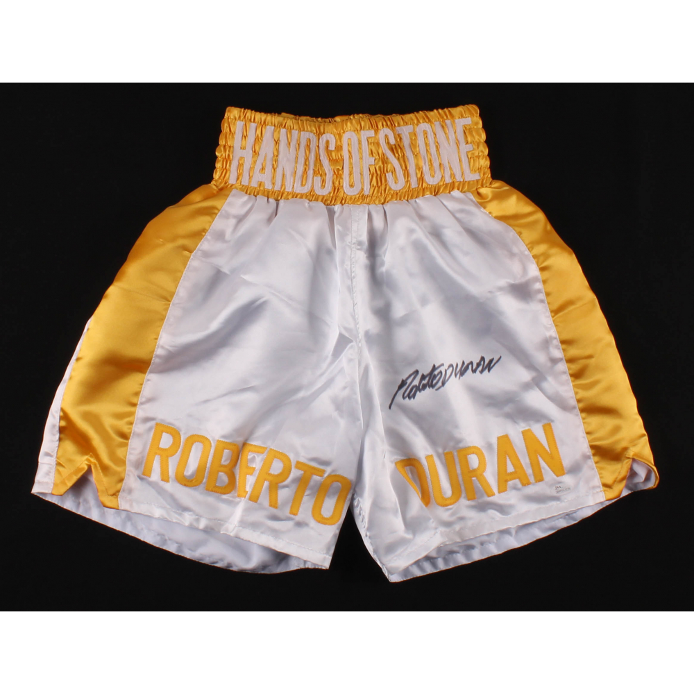 Roberto Duran Signed Boxing Trunks (JSA COA) | Pristine Auction