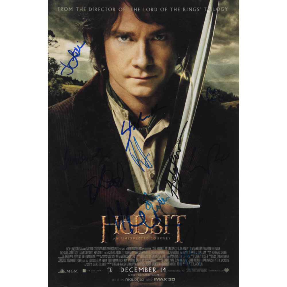 "The Hobbit" 12x18 Photo Signed by (11) with Aidan Turner, Jed Brophy ...