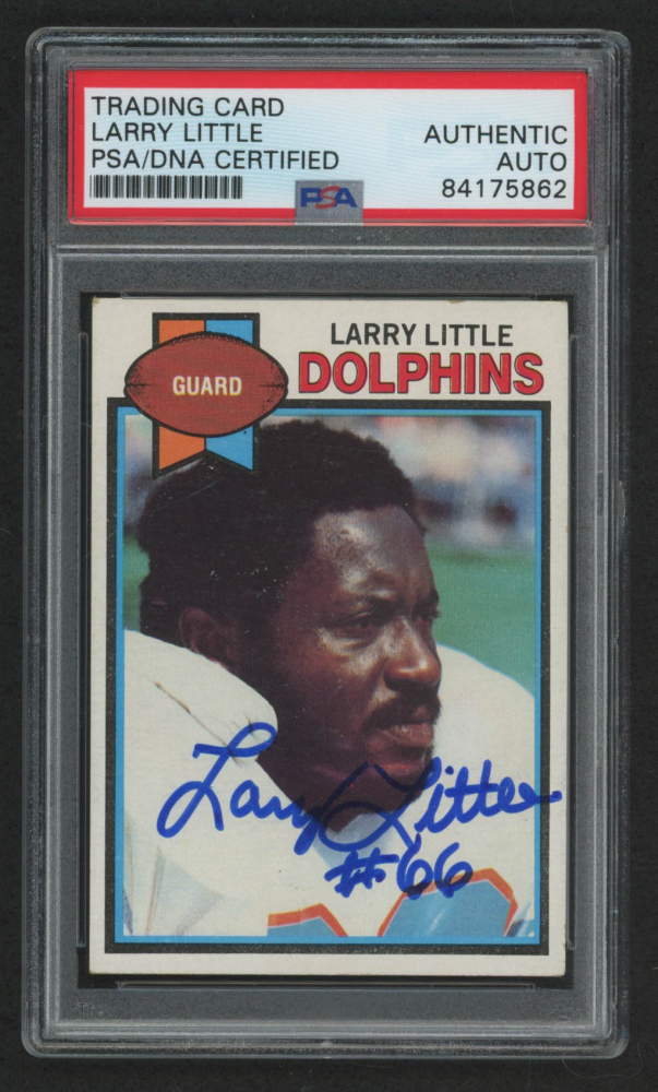 Larry Little Signed 1979 Topps #60 (PSA) | Barnebys