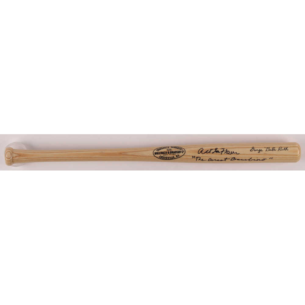 Art LaFleur Signed "The Sandlot" Babe Ruth Louisville Slugger Mini ...