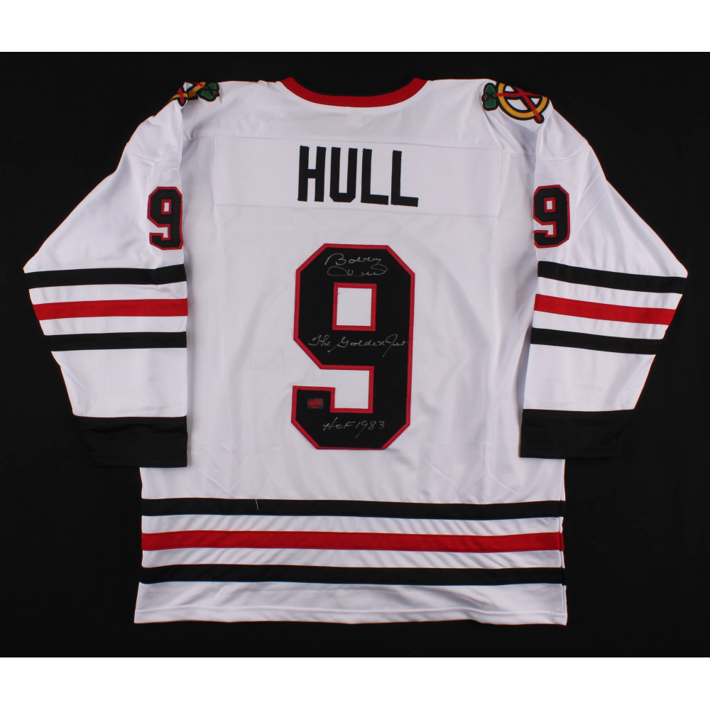 Bobby Hull Signed Jersey Inscribed "The Golden Jet" & "HOF 1983" (Your ...