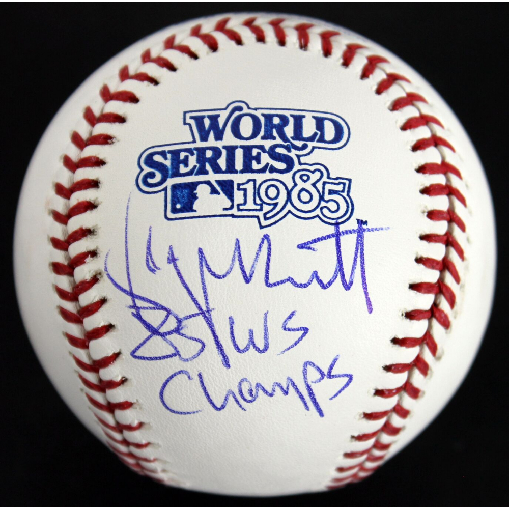 George Brett Signed 1985 World Series Baseball Inscribed "85 WS Champs ...