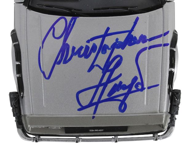Christopher Lloyd Signed "Back to the Future II" DeLorean Time Machine ...