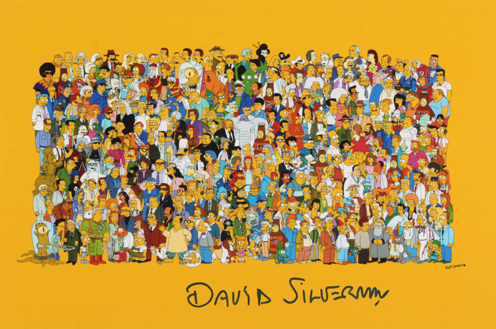 David Silverman Signed "The Simpsons" 12x18 Photo (AutographCOA ...