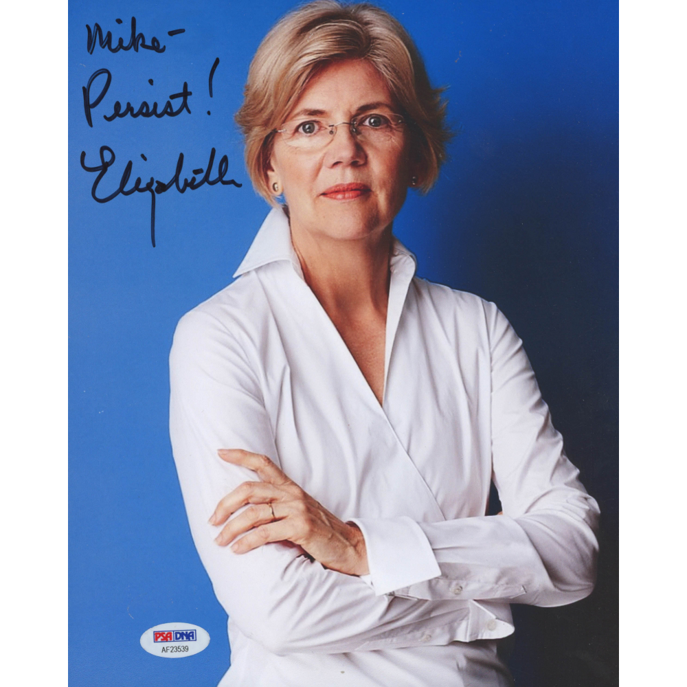Elizabeth Warren Signed 8x10 Photo Inscribed "Persist!" (PSA Hologram ...