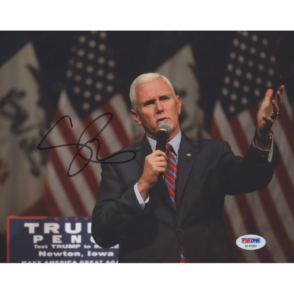 Mike Pence Signed 8x10 Photo (PSA Hologram) | Pristine Auction