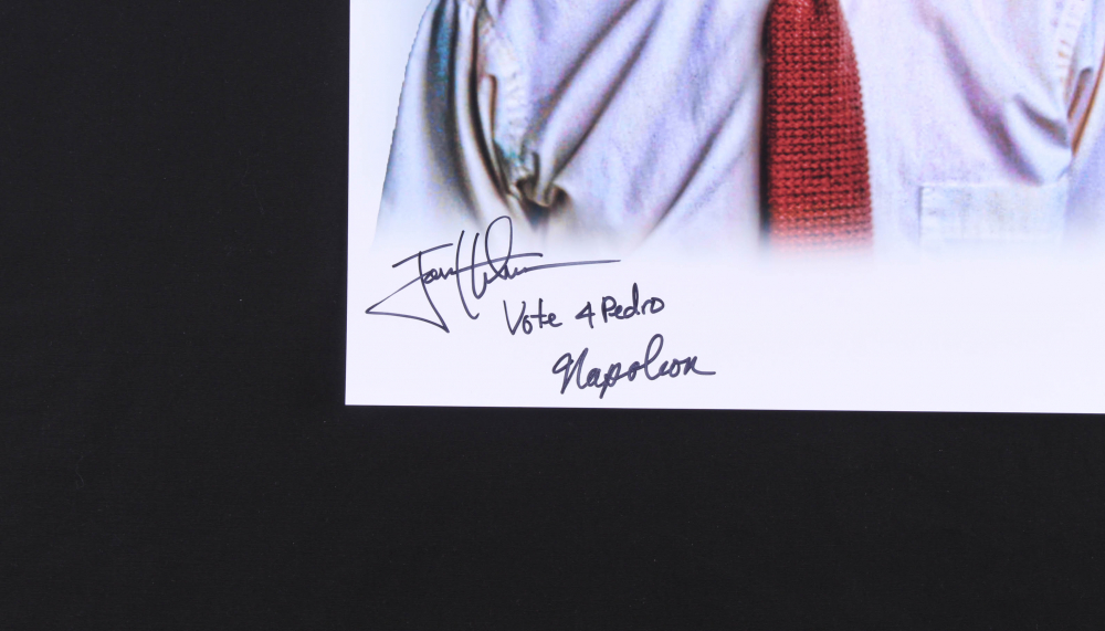 Jon Heder Signed "Napoleon Dynamite" 16x20 Poster Inscribed "Vote 4 ...