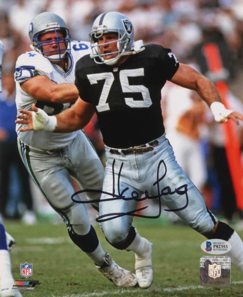 Howie Long Signed Raiders 8x10 Photo (Beckett COA) | Pristine Auction