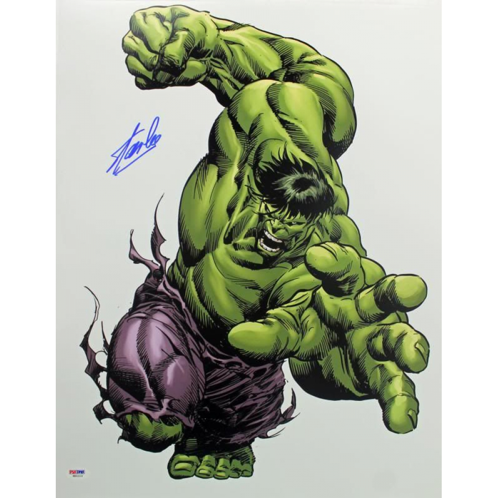 Stan Lee Signed "Hulk" 16x20 Photo (PSA COA) | Pristine Auction