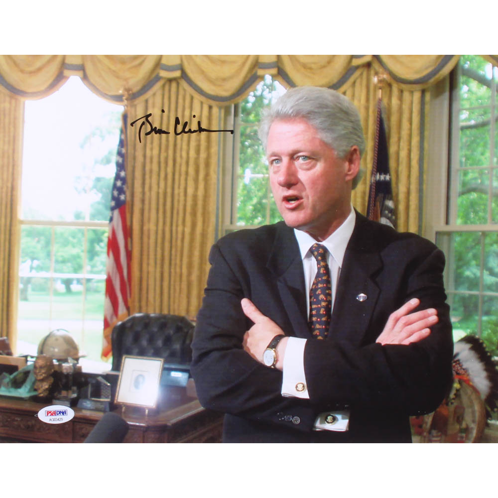 Bill Clinton Signed 11x14 Photo (PSA LOA) | Pristine Auction