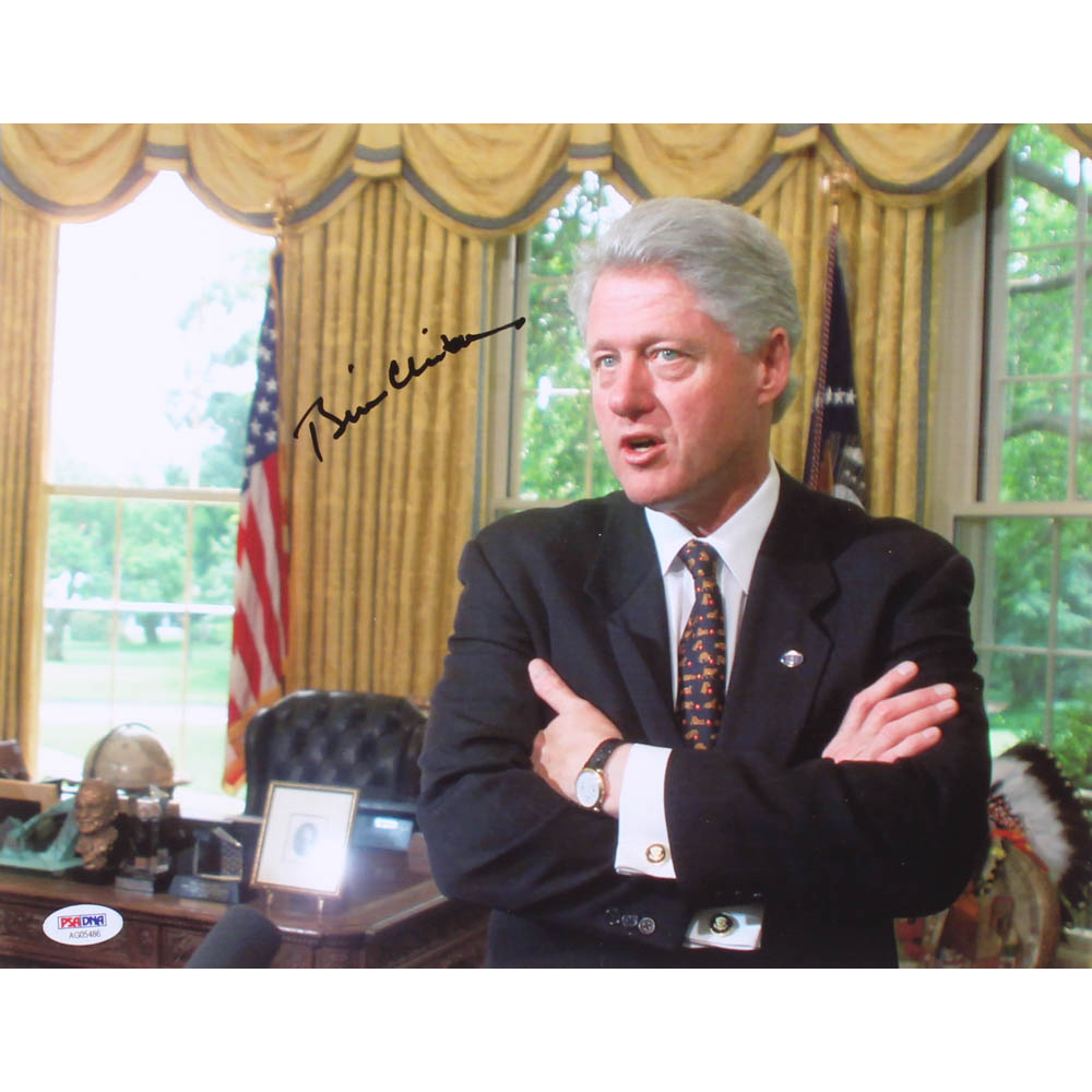 Bill Clinton Signed 11x14 Photo (PSA LOA) | Pristine Auction