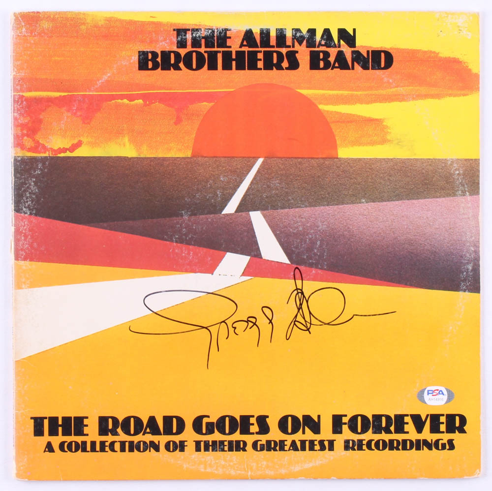 Gregg Allman Signed The Allman Brothers Band "The Road Goes On Forever ...