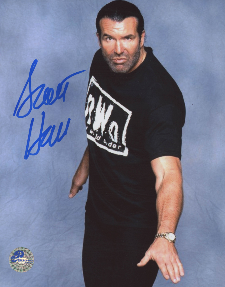 Scott Hall Signed WWE 8x10 Photo (Pro Player Hologram) | Pristine Auction