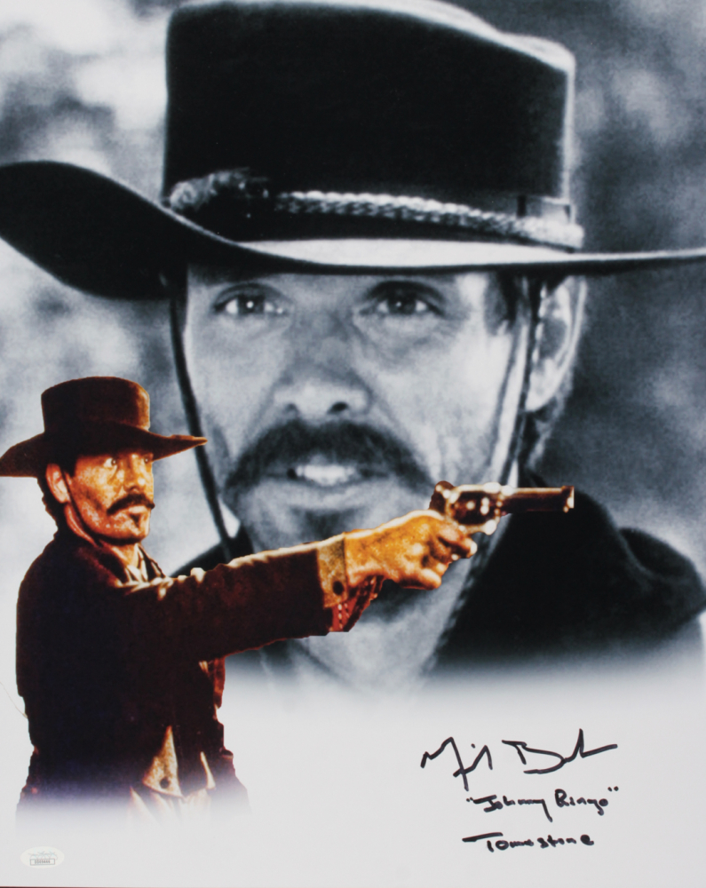 Michael Biehn Signed "Tombstone" 16x20 Photo Inscribed "Johnny Ringo ...