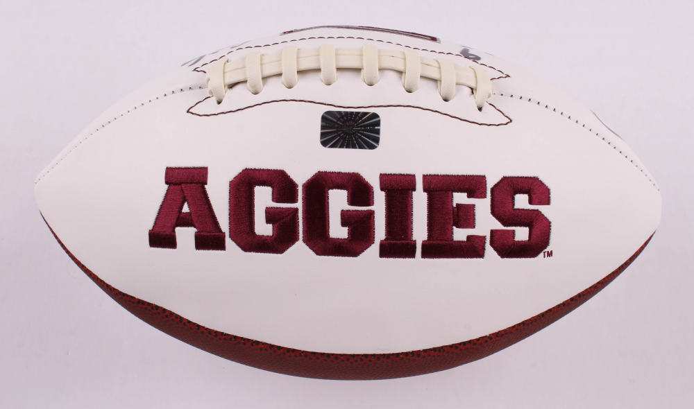 Dat Nguyen Signed Texas A&M Aggies Logo Football Inscribed "Gig Em ...